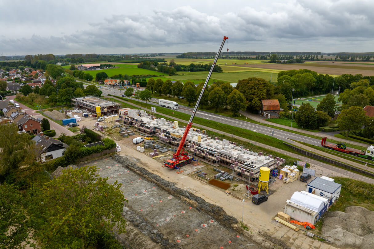 Bouwvoortgang: Hendriksplaza in ‘s-Heer Hendrikskinderen - Bergh Bouw