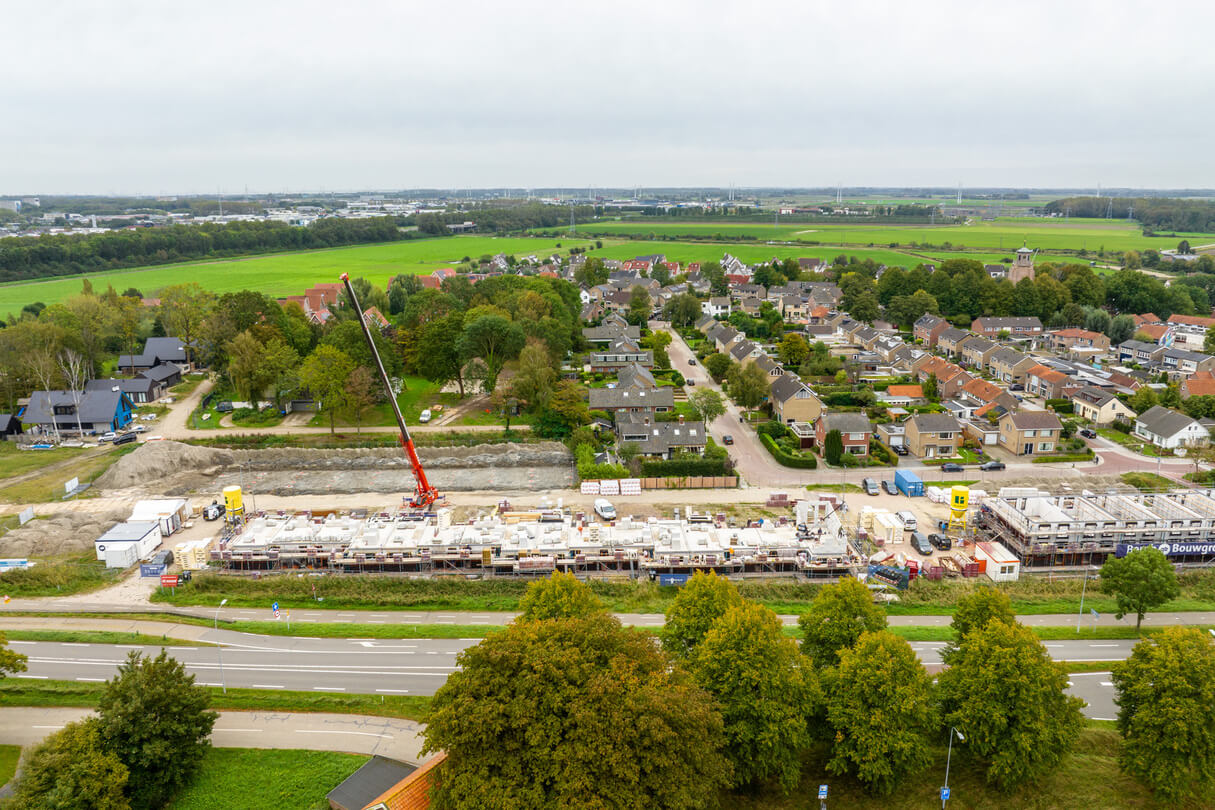 Bouwvoortgang: Hendriksplaza in ‘s-Heer Hendrikskinderen - Bergh Bouw